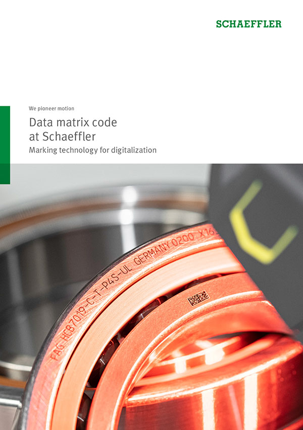 Data matrix code at Schaeffler | Publications | Schaeffler India