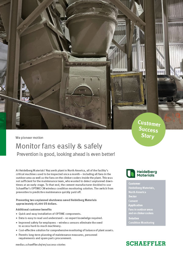 Monitor fans easily & safely - | Publications | Schaeffler India