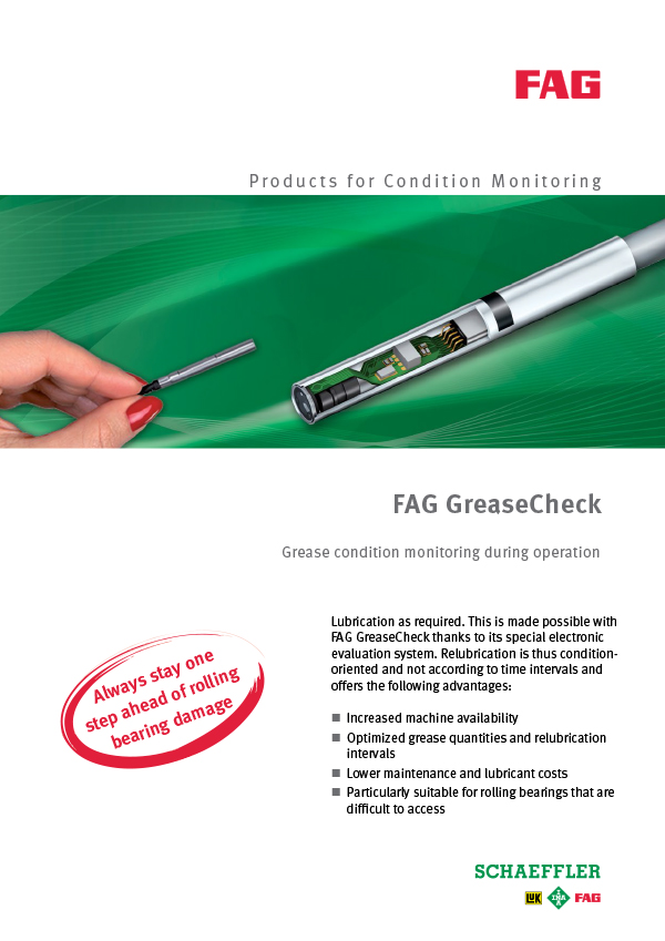 FAG GreaseCheck - Grease condition monitoring during operation ...