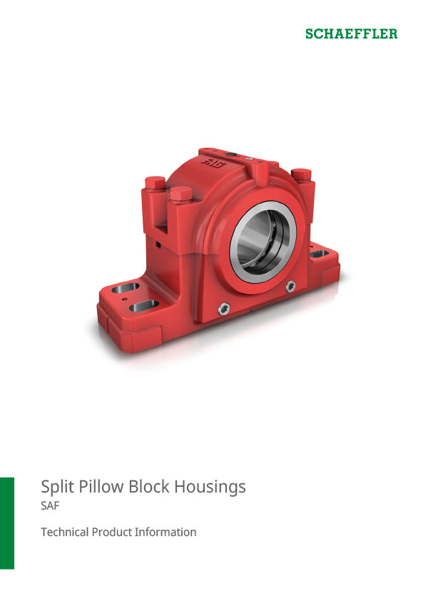 Split Pillow Block Housings SAF | Publications | Schaeffler India
